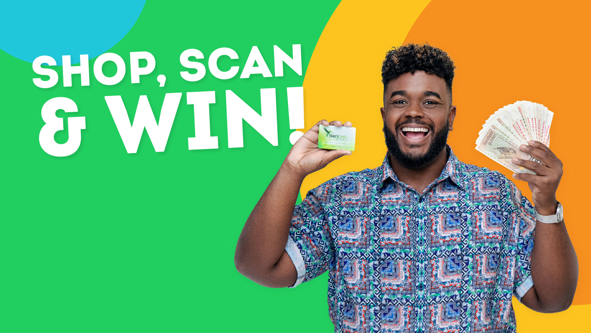 Shop, Scan & Win | SkeniCash Curaçao
